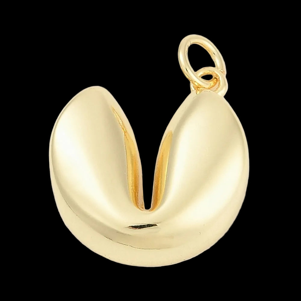 Fortune Cookie Charm – 18K Gold Plated Charm Bar Jewelry | CP STATEMENT